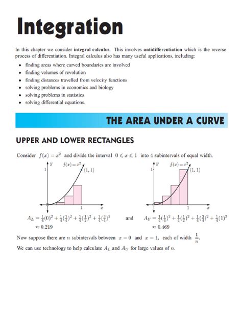 Chapter 18 Notes Integration Pdf