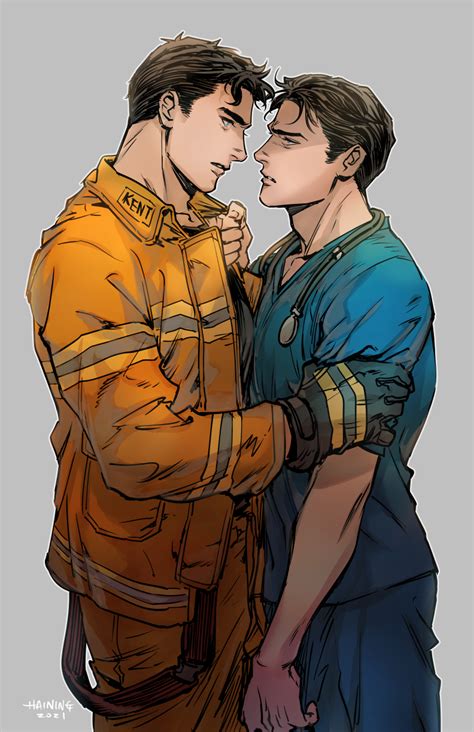 Clark Kent And Bruce Wayne Dc Comics And More Drawn By Haining Danbooru