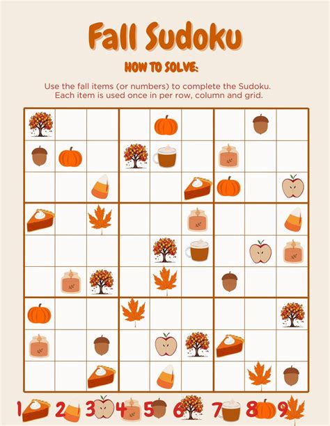 Fall Sudoku The Cougar Press