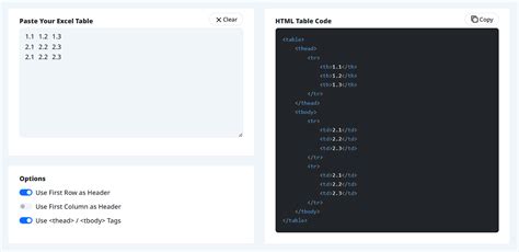 Converter Excel Para Tabela Html Ferramenta Online Gratuita E Sem Cadastro