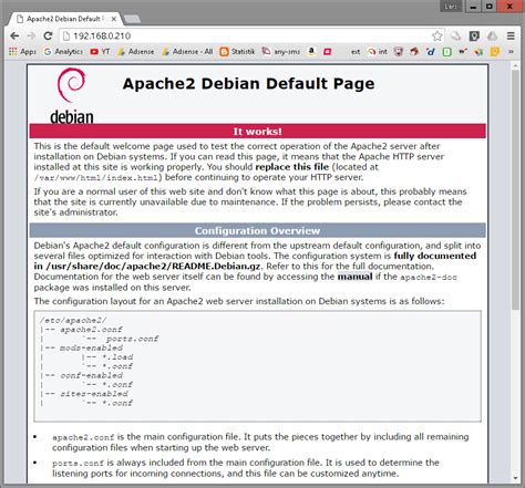 Einrichtung Eines Web Servers Unter Linux Debian