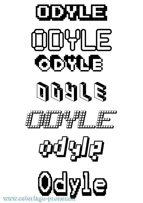 Coloriage Du Prénom Odyle à Imprimer Ou Télécharger Facilement