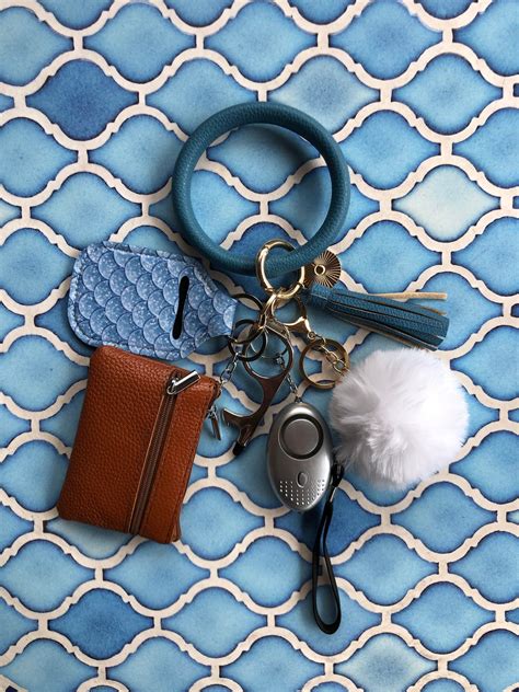 Pc SAFETY PROTECTION Keychain Keychains For Women Wristlet Etsy