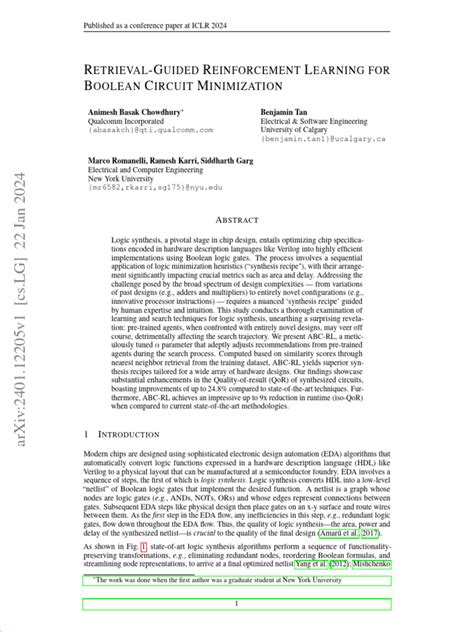 Retrieval Guided Reinforcement Learning For Boolean Circuit