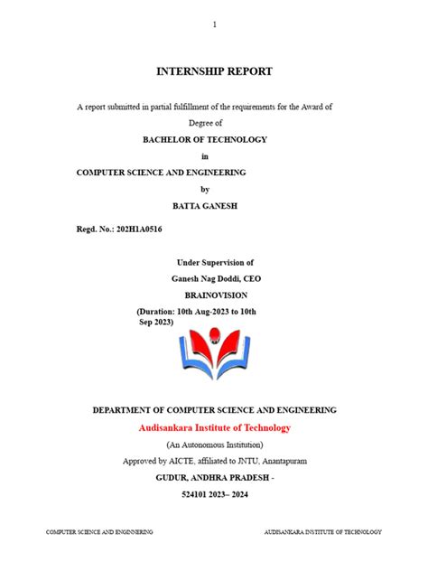 Ganesh Internship Report New Pdf Databases World Wide Web