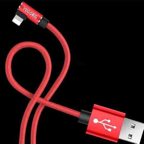 Jual Kabel Charge Lighning Tekuk 12 Mtr Red Veggieg Ui 12r Shopee