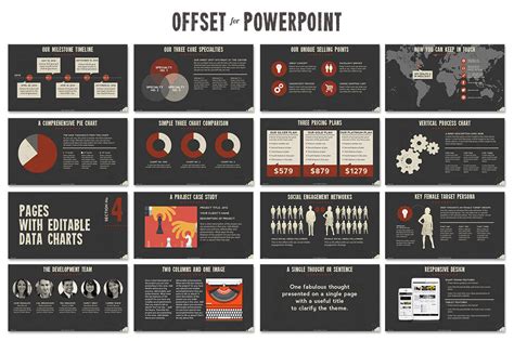 Offset Powerpoint Template By Blixa 6 Studios TheHungryJPEG