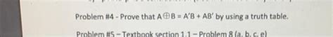 Solved Problem Prove That AB AB AB By Using A Truth Chegg Com