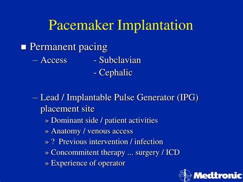PPT Pacemaker Implantation PowerPoint Presentation Free Download ID