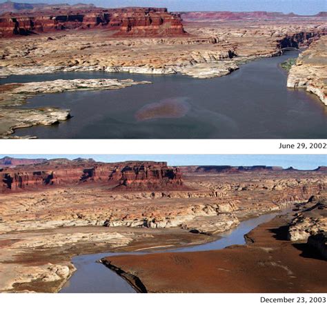 Dramatic Decline In Lake Powell Water Levels Noaa