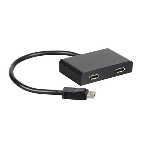 Port DisplayPort To DisplayPort Multi Stream Transport MST Hub Monoprice