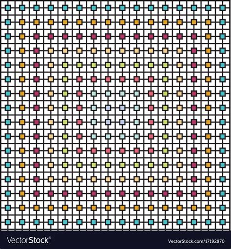 Abstract Square Shape Pattern Overlapping Vector Image