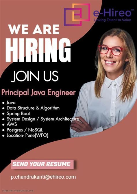 Hiring Principalengineer Principaljavaengineer Punehiring