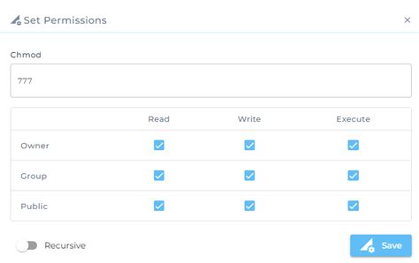Review And Changing File Permissions In DirectAdmin Evolution Skin IPSERVERONE