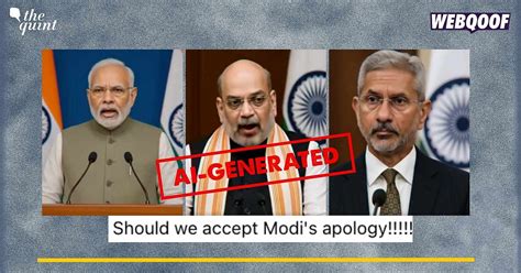 Fact Check Ai Generated Videos Of Modi Amit Shah And Jaishankar Accepting Defeat And Apologising