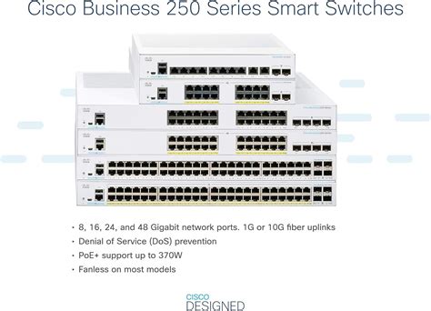 Cisco Business Cbs250 48pp 4g Smart Switch 48 Port Ge Partial Poe 4x1g Sfp Cbs250 48pp 4g