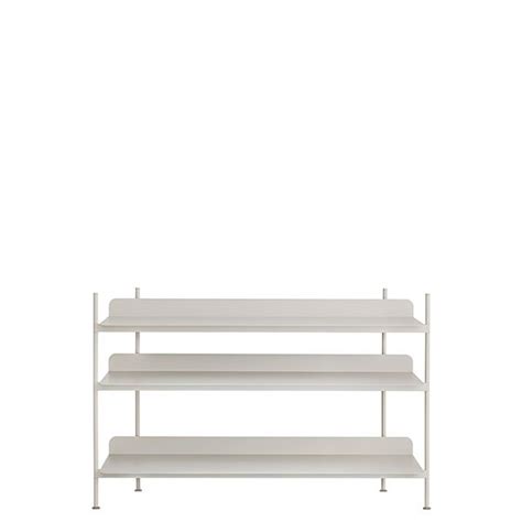 muuto compile shelf configuration 2 grey shelves muuto minimal shelves