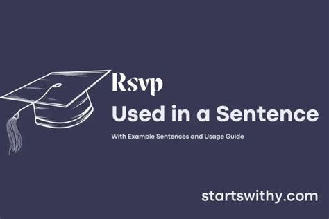 RSVP In A Sentence Examples 21 Ways To Use Rsvp