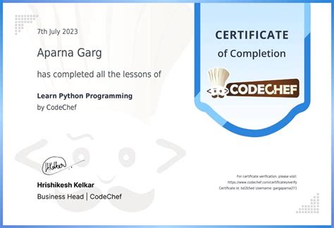 aparna garg on linkedin codechef certificate aparna garg