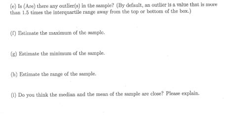Solved Problem3 9 Points A Boxplot Is Given Below