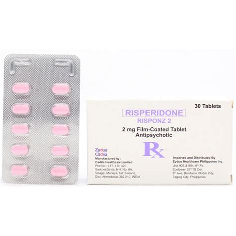 Risponz 2 Risperidone 2mg Film Coated Tablet 1s Price In The
