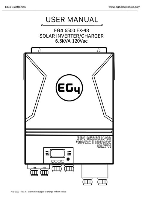 Eg4 65pdf Users Manual And Set Up Guide For Eg4 Electronics Inverter