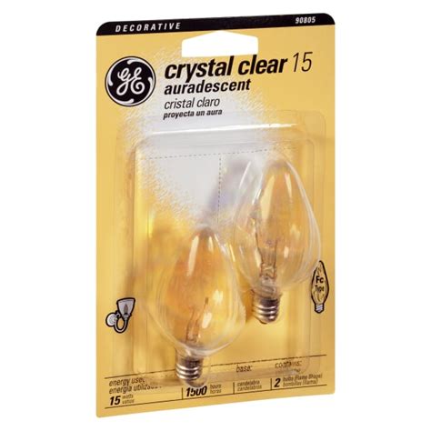 Save On Ge Decorative Light Bulb Crystal Clear 15 Watt Order Online