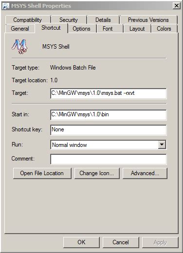 MinGW MSYS Development Environment Setting Up The Base System