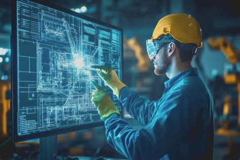 The Engineer Manager Monitors And Controls The Robotic Arm Automation