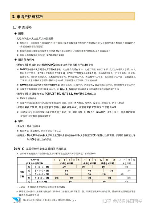 2024年9月釜山大学（本科）招生简章（中文版） 知乎