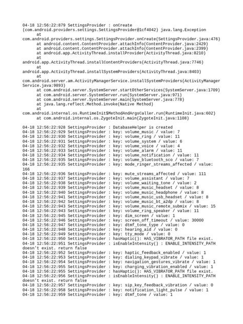 Settingsprovider Pdf Java Programming Language Computing Platforms