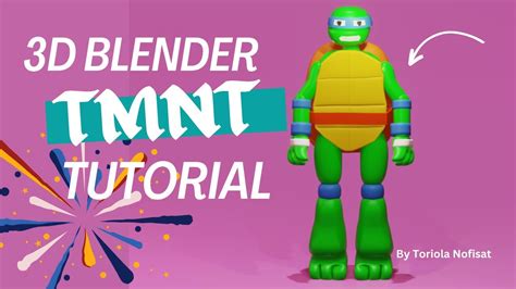 3d Model Of Tmnt On Blender Leonardo Youtube