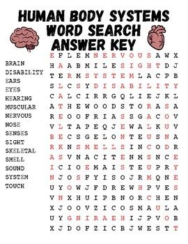 Ckla Amplify Grade 3 Unit 3 Human Body Word Search And Answer Key