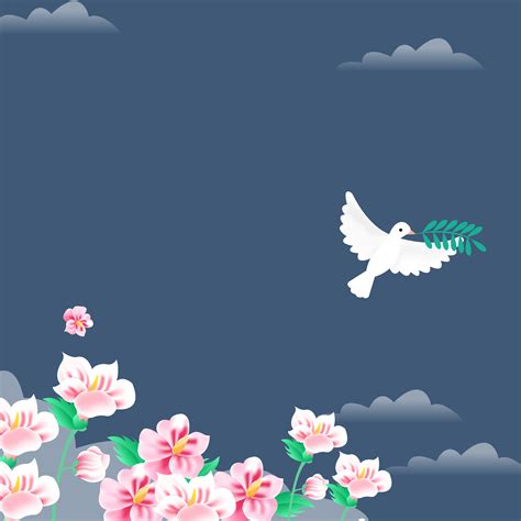 卡通可爱鸽子背景图片 卡通可爱鸽子背景素材图片 千库网
