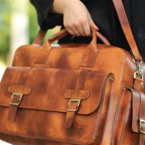 خرید و قیمت کیف دیپلمات کیف لپ تاپ ساک و کیف دست بزرگ چرم طبیعی دست دوز قابل اجرا در رنگهایی