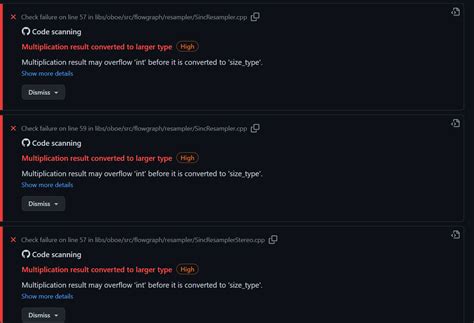 CodeQl Gives Overflow Warning For Flowgraph Resampler Issue