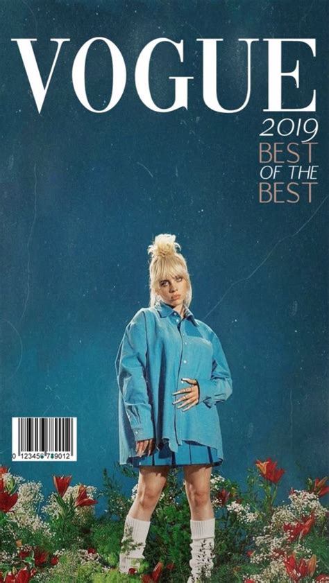 Billie Eilish Vogue Covers Vogue Celebrities Billie Eilish Poster Vintage Magazine Cover