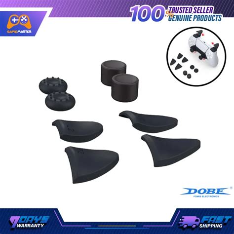 Dobe L2 R2 Trigger Extenders Analog Thumb Grip For PS5 Controller Black Playstation 5 By Game