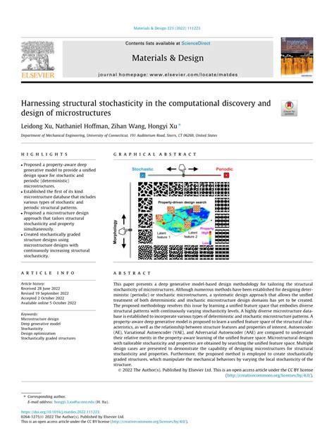 Pdf Harnessing Structural Stochasticity In The Computational