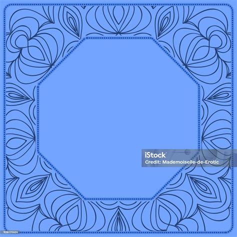 디자인 서식 파일에 대 한 장식 라인 아트 프레임입니다 초대장 및 인사말 카드에 대 한 레이스 벡터 일러스트 레이 션 공란에 대한 스톡 벡터 아트 및 기타 이미지 Istock