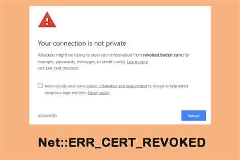 How To Fix The Net ERR CERT REVOKED Issue On Windows Mac MiniTool