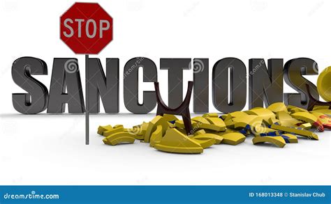 3D Rendering Of Yellow Pipeline Fragments Red Stop Sign And Iron