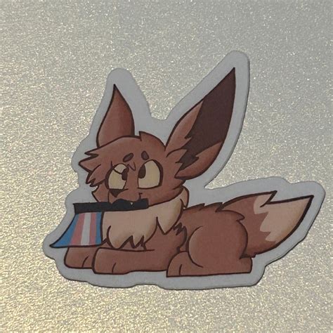 Lgbtq Pride Flag Eevee Pokemon Decal Stickers 3pk Etsy
