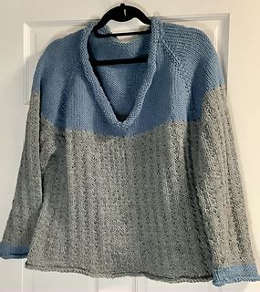 Ravelry Simple Cozy Knit Two Toned Sweater Pattern By Lj Gp