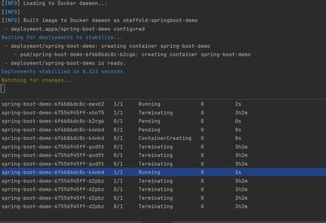 spring boot hot build push and deploy of kubernetes native