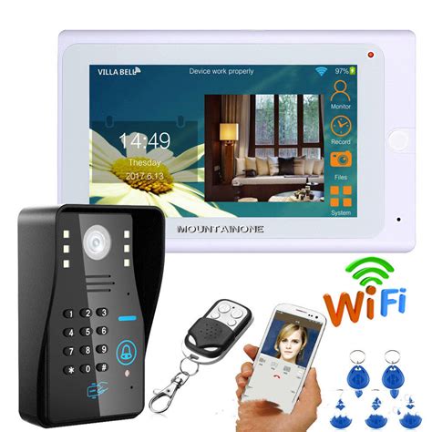 Android 7 Inch Wired Visual Intelligent Intercom Doorbell Alpscommerce