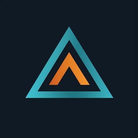 Premium Ai Image A Blue Triangle With A Black Triangle In The Middle