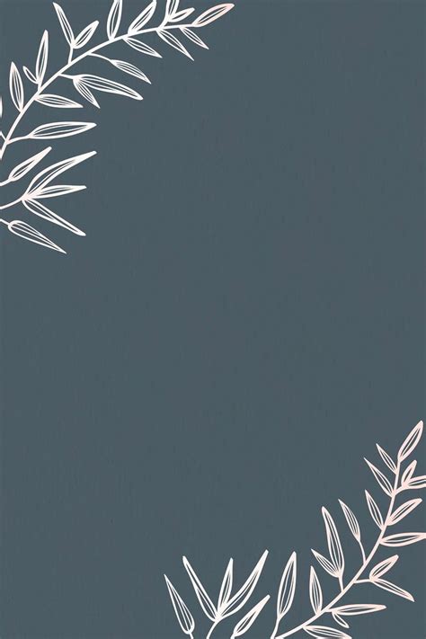 Leafy Frame Card Design Vector Premium Image By Wan Frame Card Simple