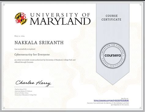 N Srikanth On Linkedin Cybersecurity Coursera Continuouslearning Cyberdefense Networksecurity