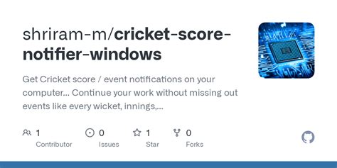 Github Shriram Mcricket Score Notifier Windows Get Cricket Score